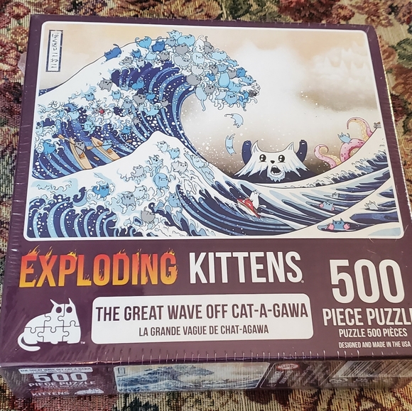 exploding kittens | Games | Exploding Kittens The Great Wave Off Cat A ...